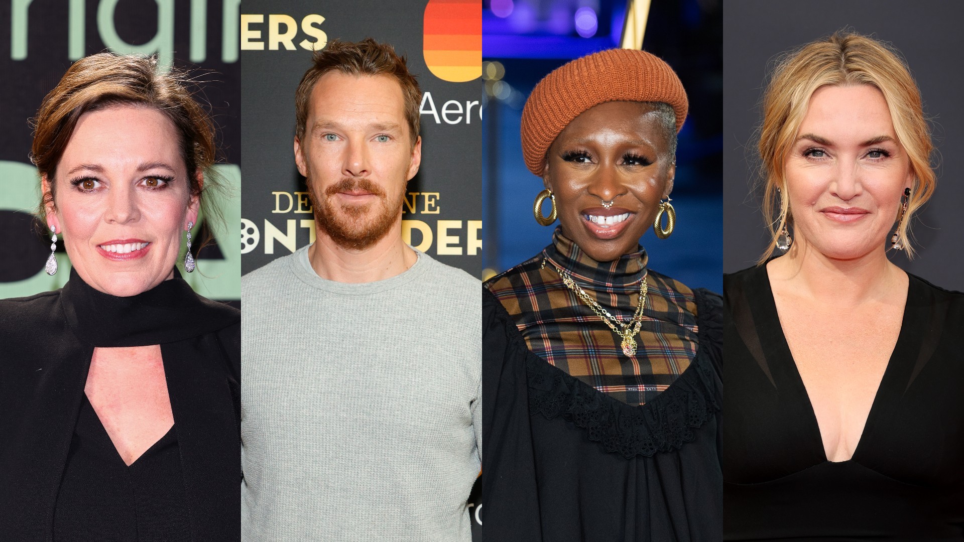 Olivia Colman, Benedict Cumberbatch, Cynthia Erivo, and Kate Winslet ...